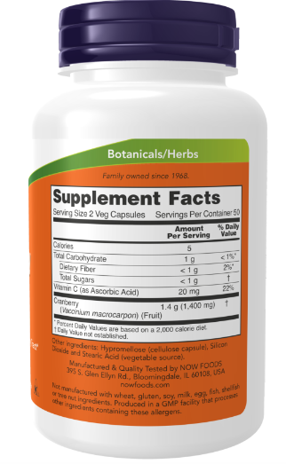 Cranberry Caps 100 Veg Capsules – Vites.com